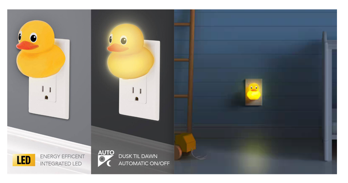 Globe Electric LED Duck Decorative Night Light - Engineering and Clean ...